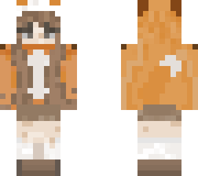 Updated Girl Fox Skin | Minecraft Skin