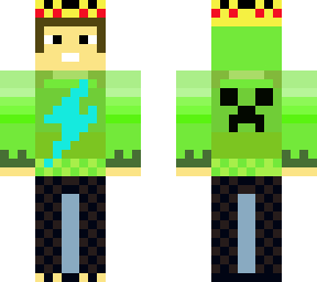 Electric creeper | Minecraft Skin