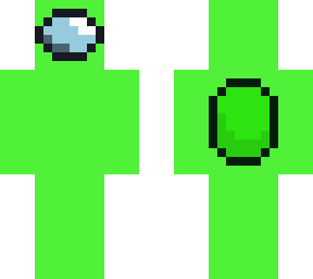 Among Us Lime Colour | Minecraft Skin