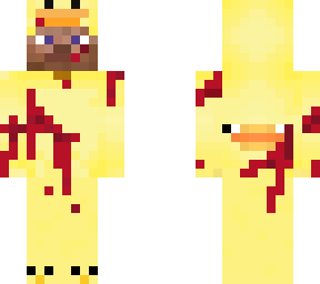 bloody steve in duck onesie | Minecraft Skin