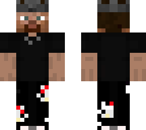 black crown steve (not as good as gold but :shrug:) | Minecraft Skin