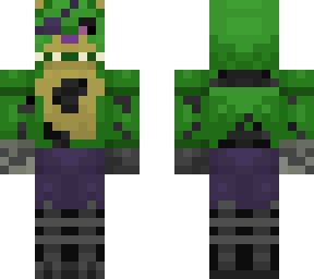 Blacklight Foxy (Green) - Five Nights At Freddy's Merch | Minecraft Skin