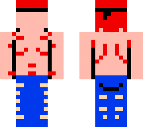 Bill Rizer / Mad Dog (NES contra) | Minecraft Skin