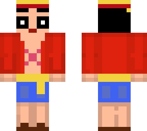 Shin chan Luffy | Minecraft Skin