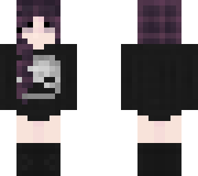 Casual Girl - Skeleton - Highheels | Minecraft Skin