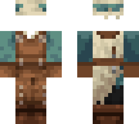 Snow Leatherworker Villager | Minecraft Skin
