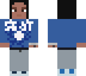 Bloodhound Lil Jeff Blue Sp5der Hoodie | Minecraft Skin