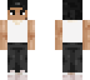 Tank Top Base White Shoes | Minecraft Skin