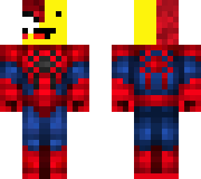 spiderman mask half off | Minecraft Skin
