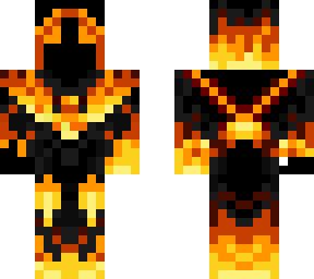 Fire lord before fusion with ice lord | Minecraft Skin