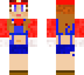 female mario | Minecraft Skin