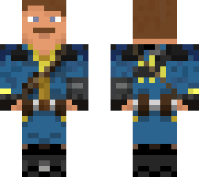 Franky fallout Robbfrost face | Minecraft Skin