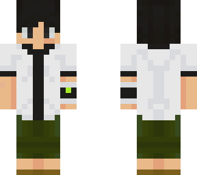 Luffy Ben 10 3px | Minecraft Skin