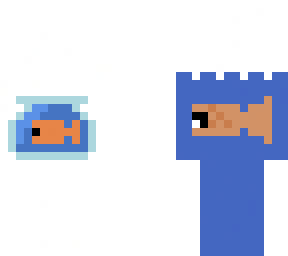 fish bowl pixel art | Minecraft Skin