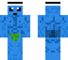blue man butt muscle | Minecraft Skin