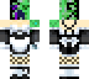 Creeper Stella Maid Outfit | Minecraft Skin