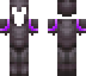 Netherite armor with amethyst shaper armor trim | Minecraft Skin