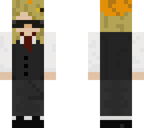 pumking head blonde girls | Minecraft Skin