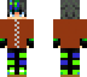green gamer winter | Minecraft Skin