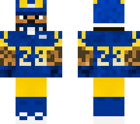 Kyren Williams rams tattoos | Minecraft Skin