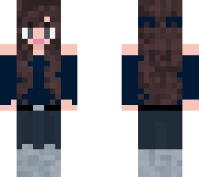 Kai Kaity Oboe Aideen Navy Blue | Minecraft Skin