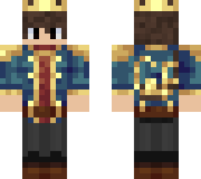 Royak crown blue cloak | Minecraft Skin
