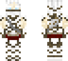 Snow Elf - Alex - Light Archer with Masked Hood Down | Minecraft Skin