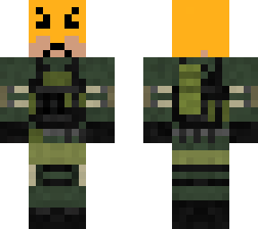 angry bag army face | Minecraft Skin
