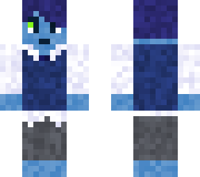 fuzzy blue guy | Minecraft Skin