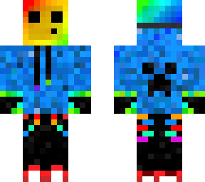 Rainbow Slime Skin Updated02 | Minecraft Skin