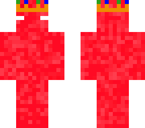 red man with crown | Minecraft Skin