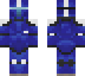 Blue Squadron Clone Commando Commander | Minecraft Skin