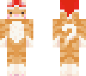 Cat with cristmas hat | Minecraft Skin