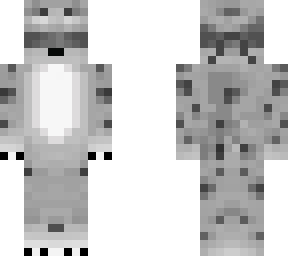 Snow leopard without tail + Bindfolded | Minecraft Skin