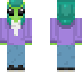 Alien skin of my YouTube mascot | Minecraft Skin