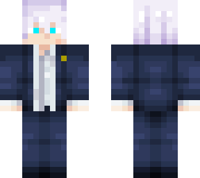 GOJO (SCHOOL DAYS) (OPEN SHIRT) | Minecraft Skin