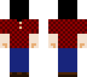 blacked out face lumber jack no gloves | Minecraft Skin