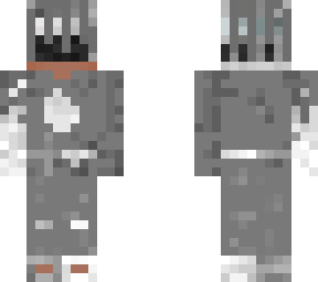 Grey/White version of Flamefrags | Minecraft Skin