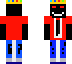 Hogalala skin with red shirt black tie | Minecraft Skin