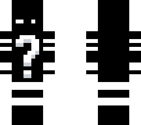 black question mark | Minecraft Skins