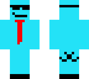 blue guy thats really cool and stuff v2 | Minecraft Skin