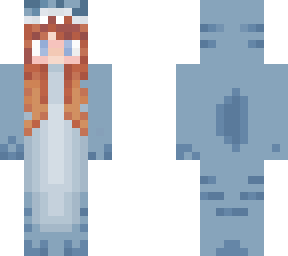 shark girl ginger | Minecraft Skin