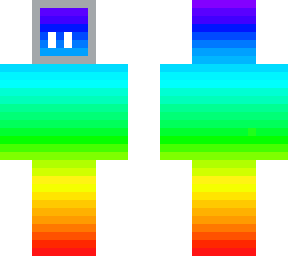 Rainbow man (stuck on the computer) | Minecraft Skin