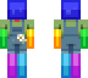 Tetris Block in Overalls | Minecraft Skin