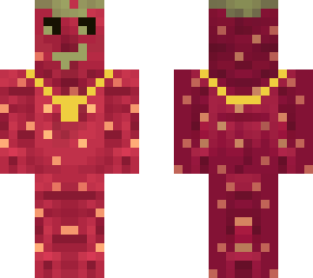 A rich strawberry guy | Minecraft Skin