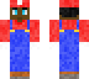 black mario | Minecraft Skin
