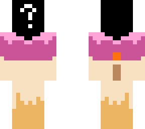 question mark birthday cake suit | Minecraft Skin