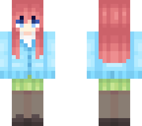 Miku nakano | Minecraft Skin