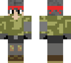 mark ninaja dos con brazalete | Minecraft Skin