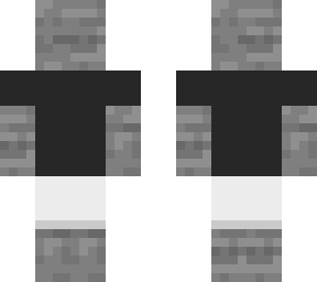 Stone block with shirt and shorts | Minecraft Skin